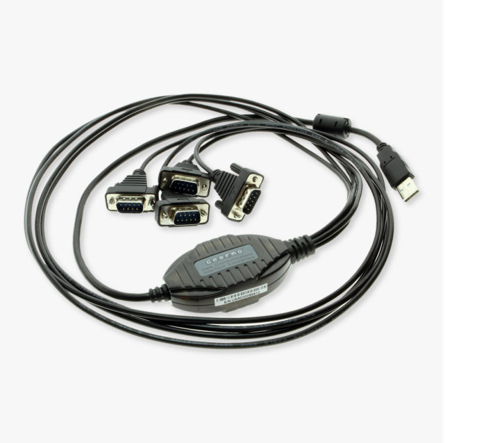 4 Port Professional RS-232 USB 2.0 to Serial Adapter