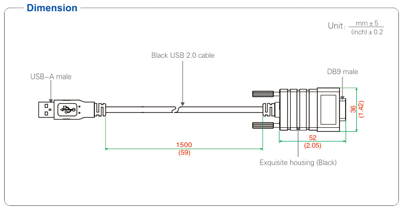 USB to RS485-RS422 converter with FTDI Chip and USB Cable