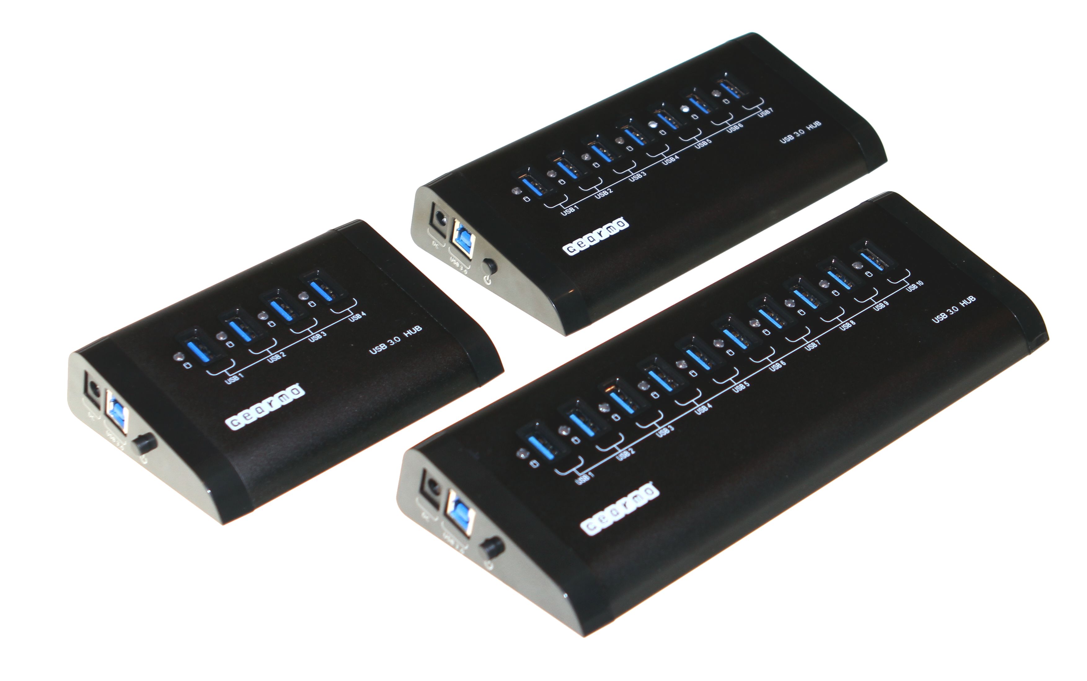 4 Port USB 3.0 Hub with LED Activity for Desktop