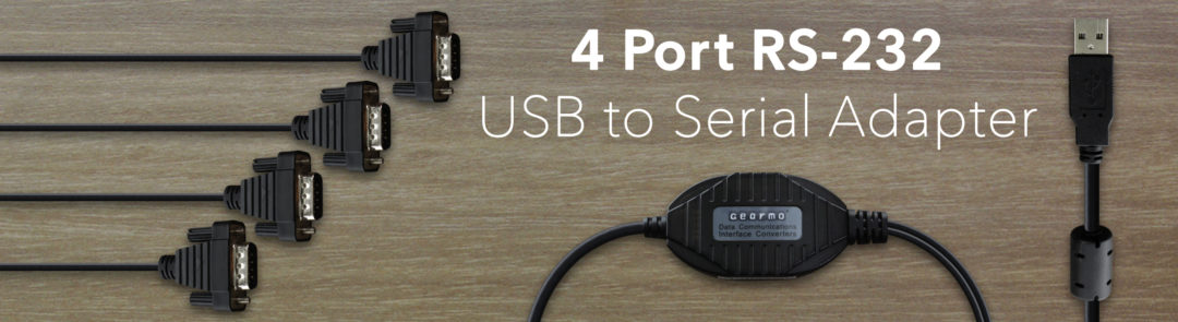 4 Port Professional RS-232 USB 2.0 to Serial Adapter