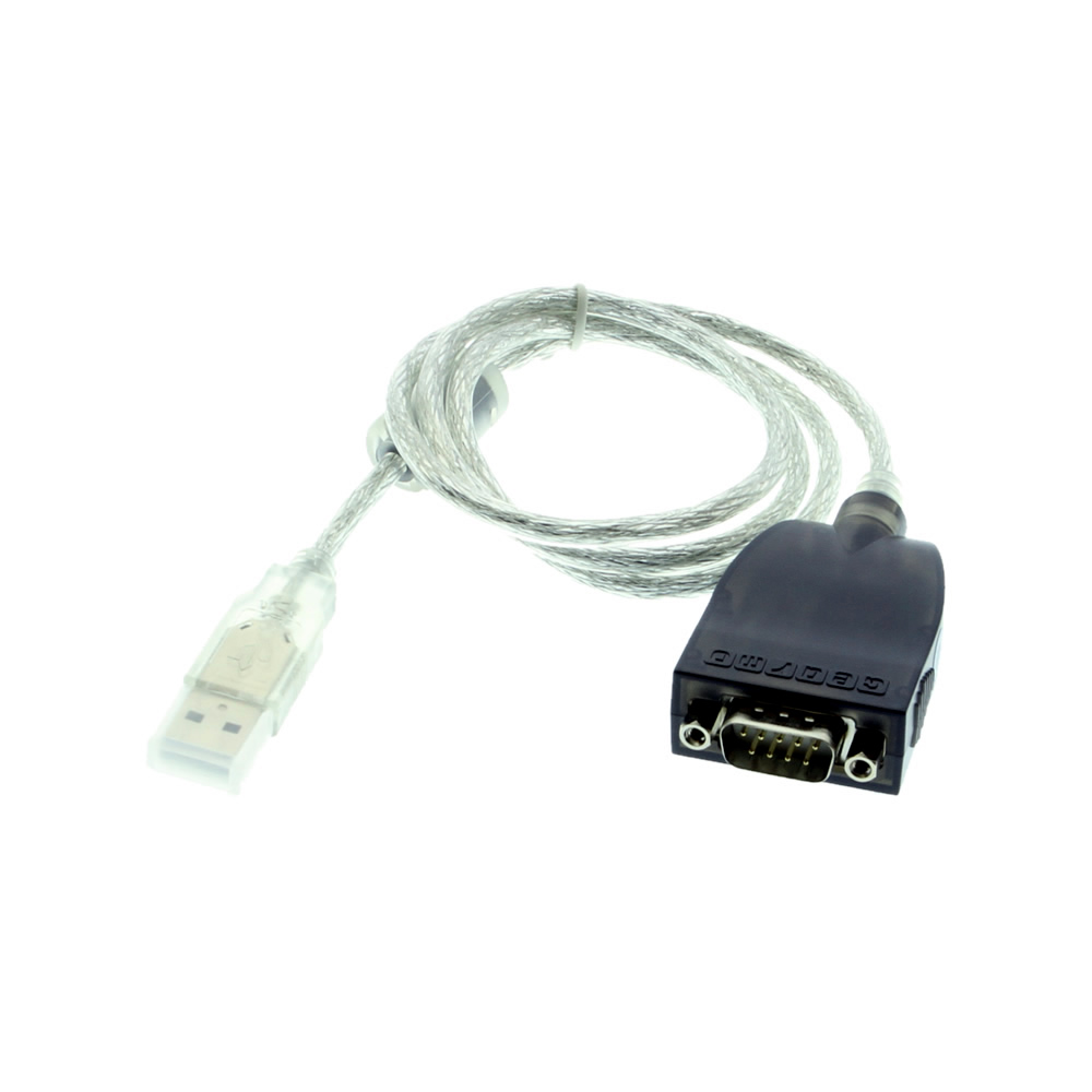 USB Serial RS232 Single Port PRO Adapter with Activity LED 3ft
