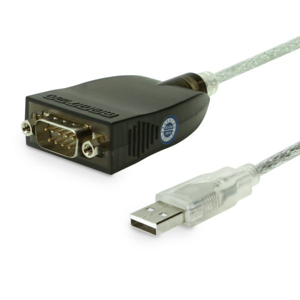 USB Serial RS232 Single Port PRO Adapter with Activity LED 3ft