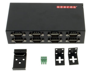 8 Port USB to Serial DB9 Industrial RS232 Adapter 15KV ESD and Surge