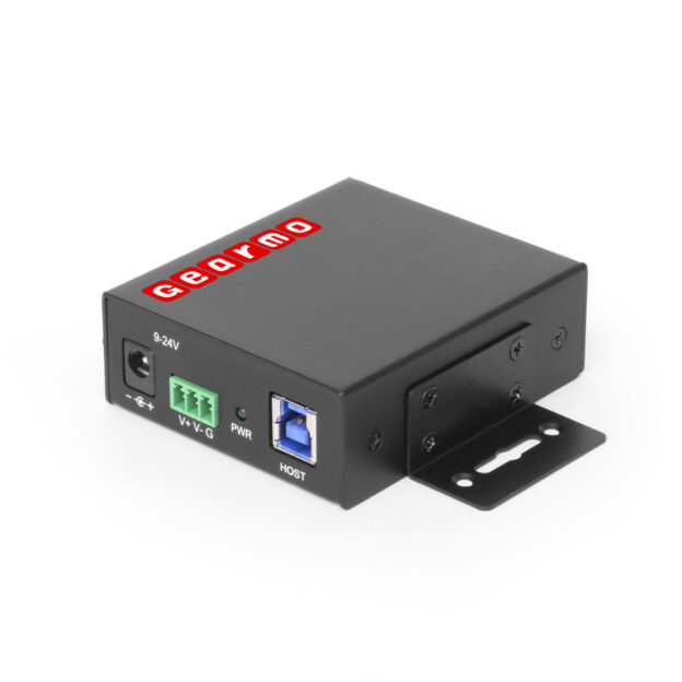 6-Port USB 3.2 Gen 1 Industrial Metal Hub w/15KV ESD Protection